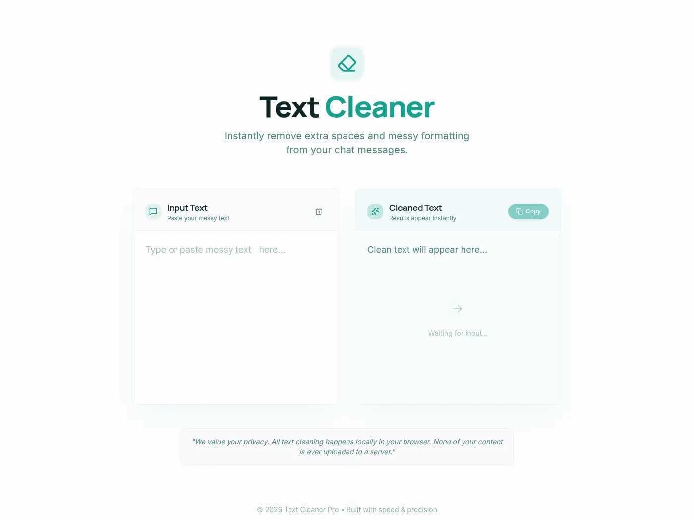 Chat Text Cleaner