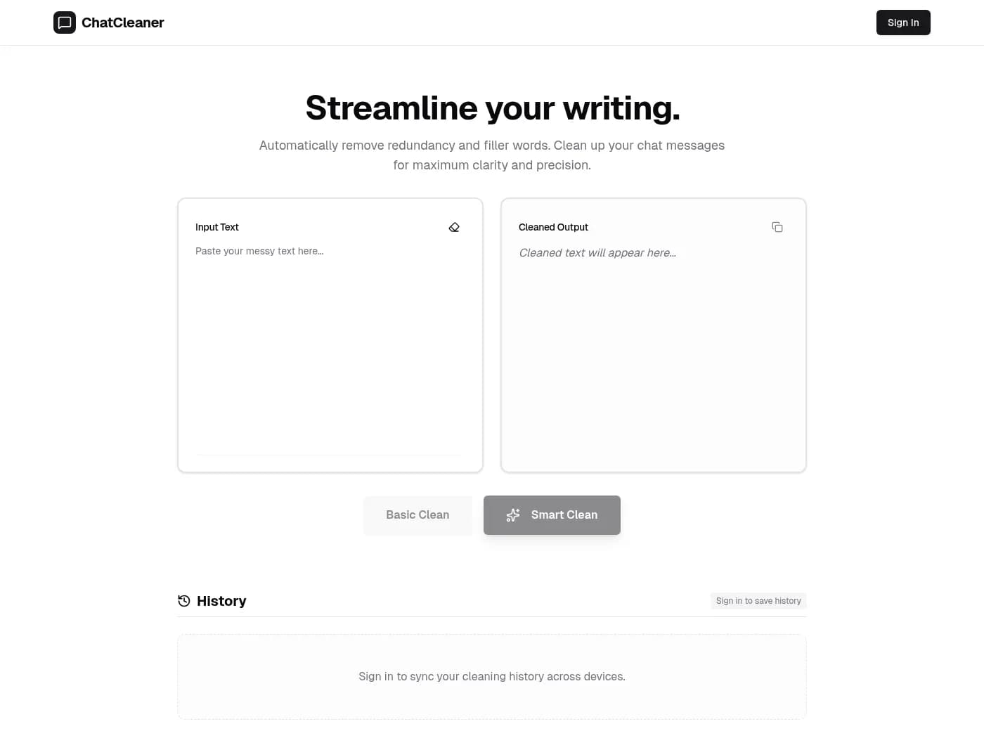 Chat Text Cleaner
