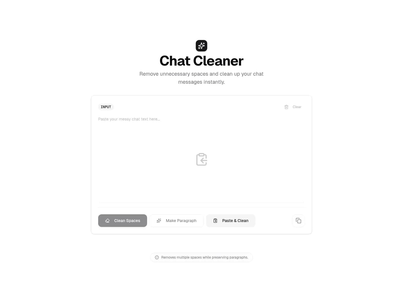 Chat Text Cleaner