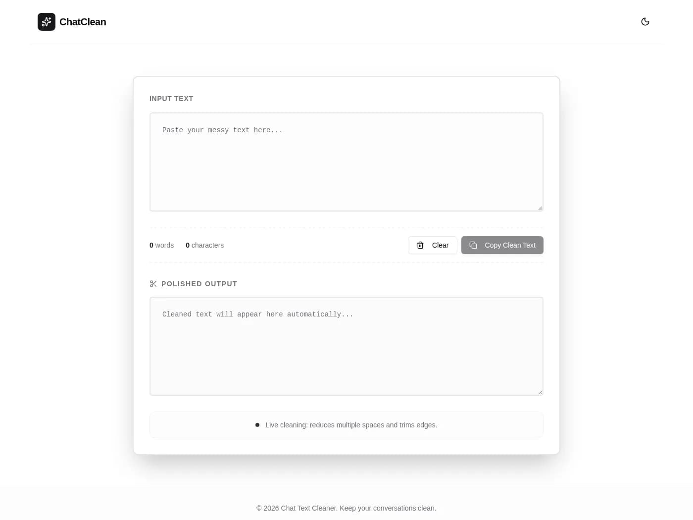 Chat Text Cleaner