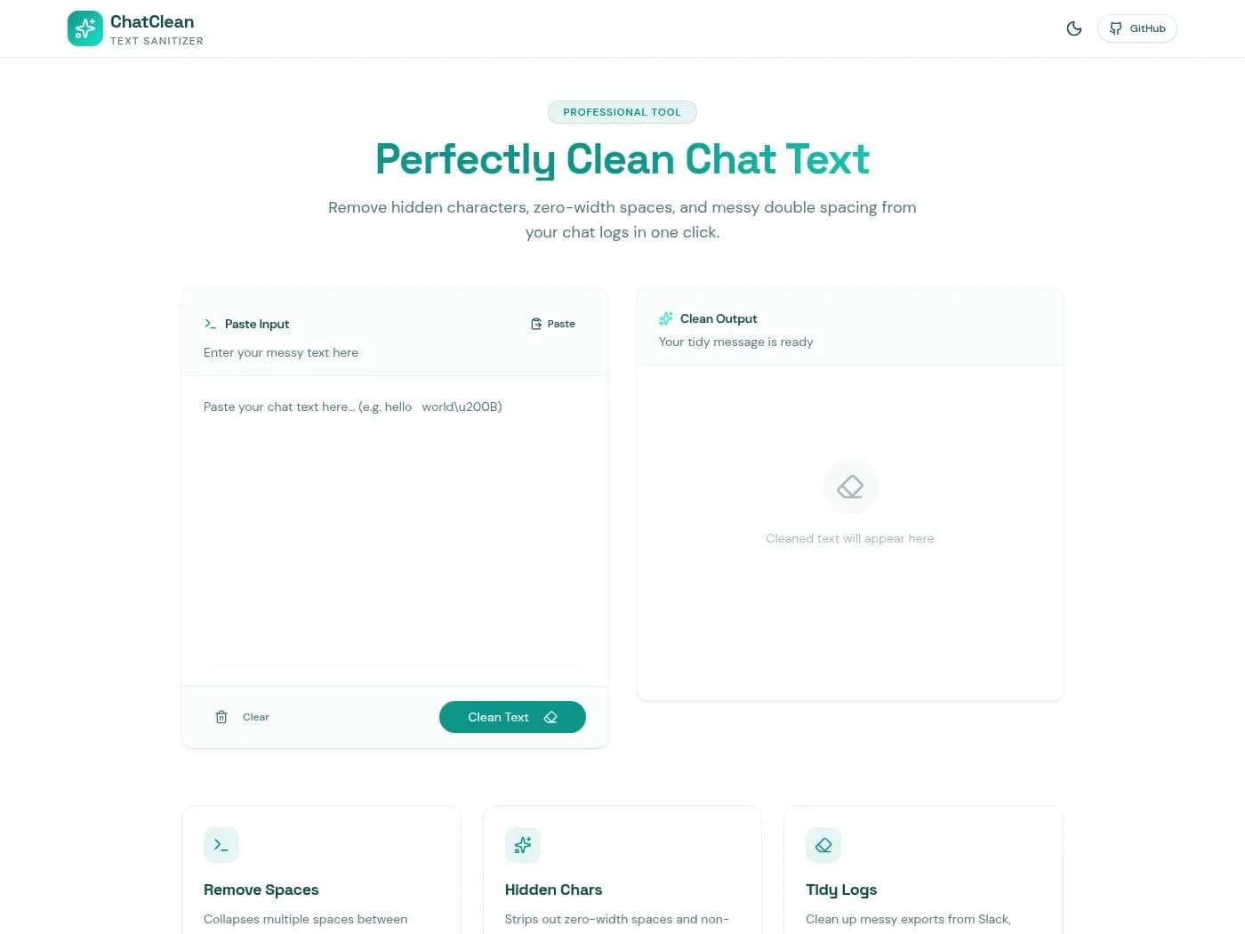 Chat Text Cleaner
