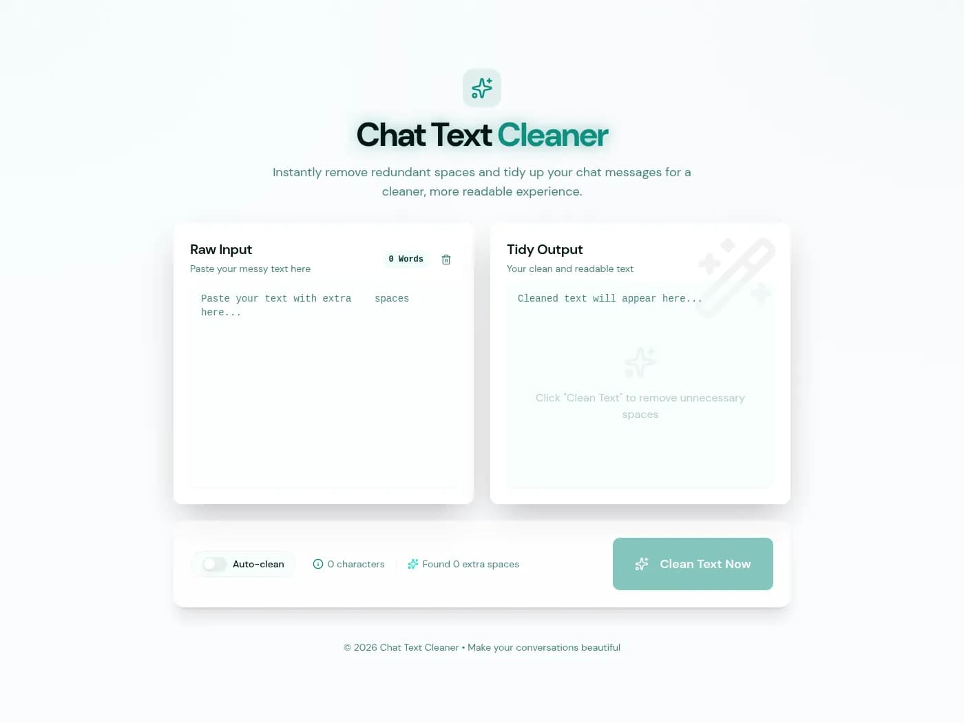 Chat Text Cleaner