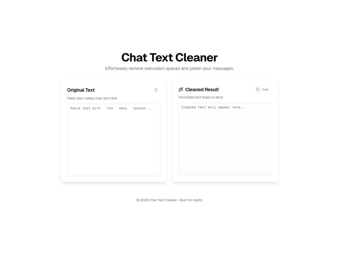 Chat Text Cleaner