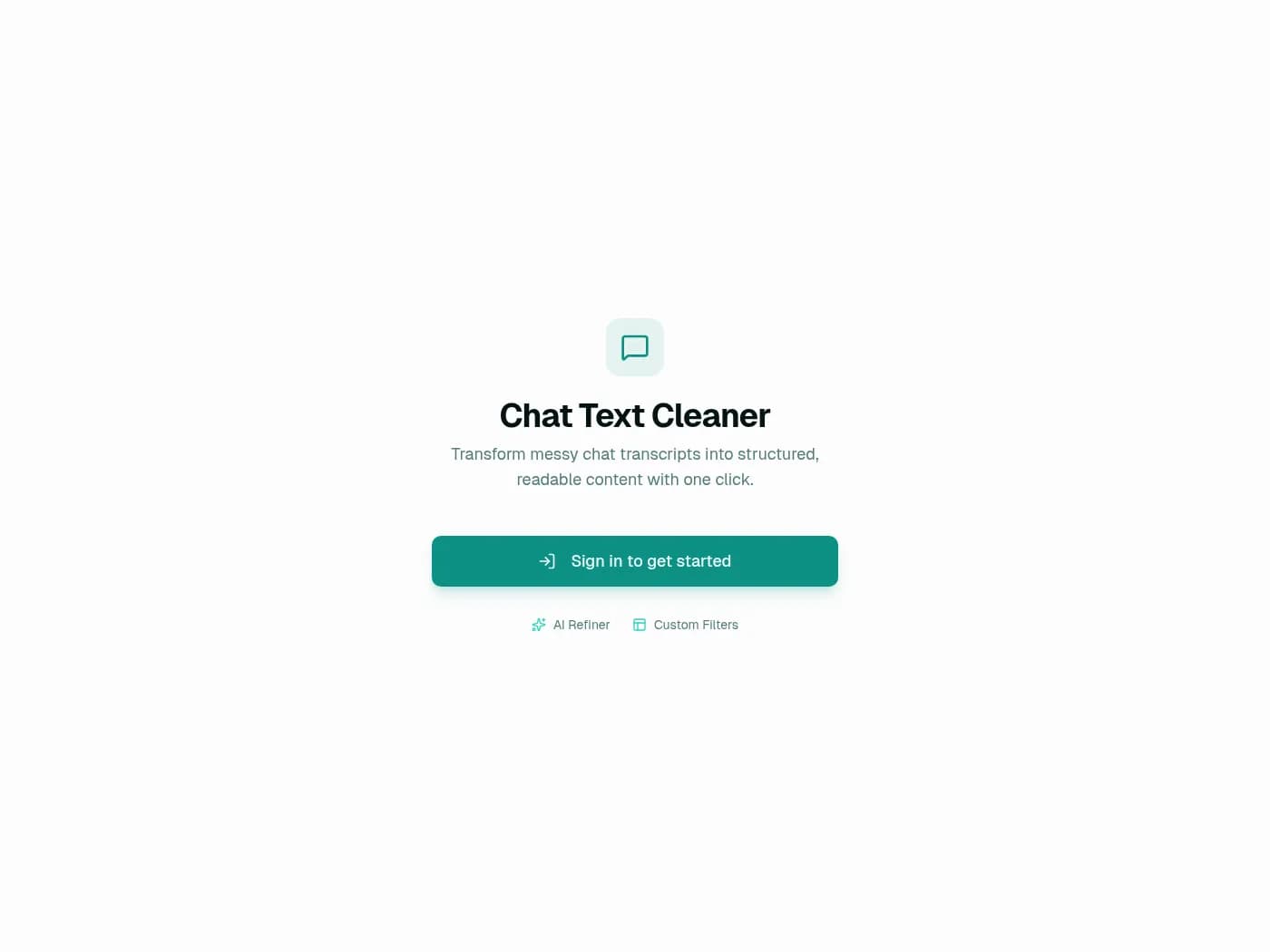 Chat Text Cleaner