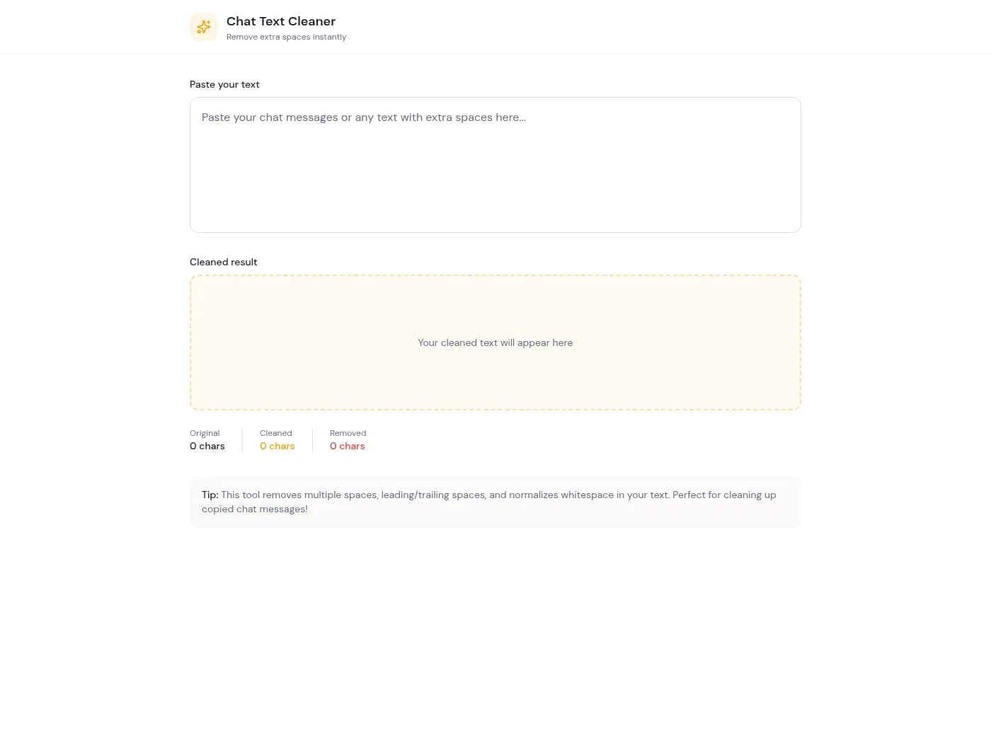 Chat Text Cleaner