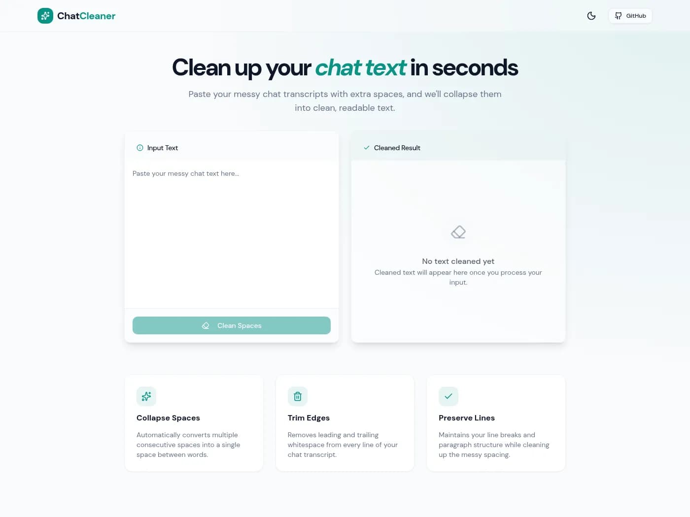 Chat Text Cleaner