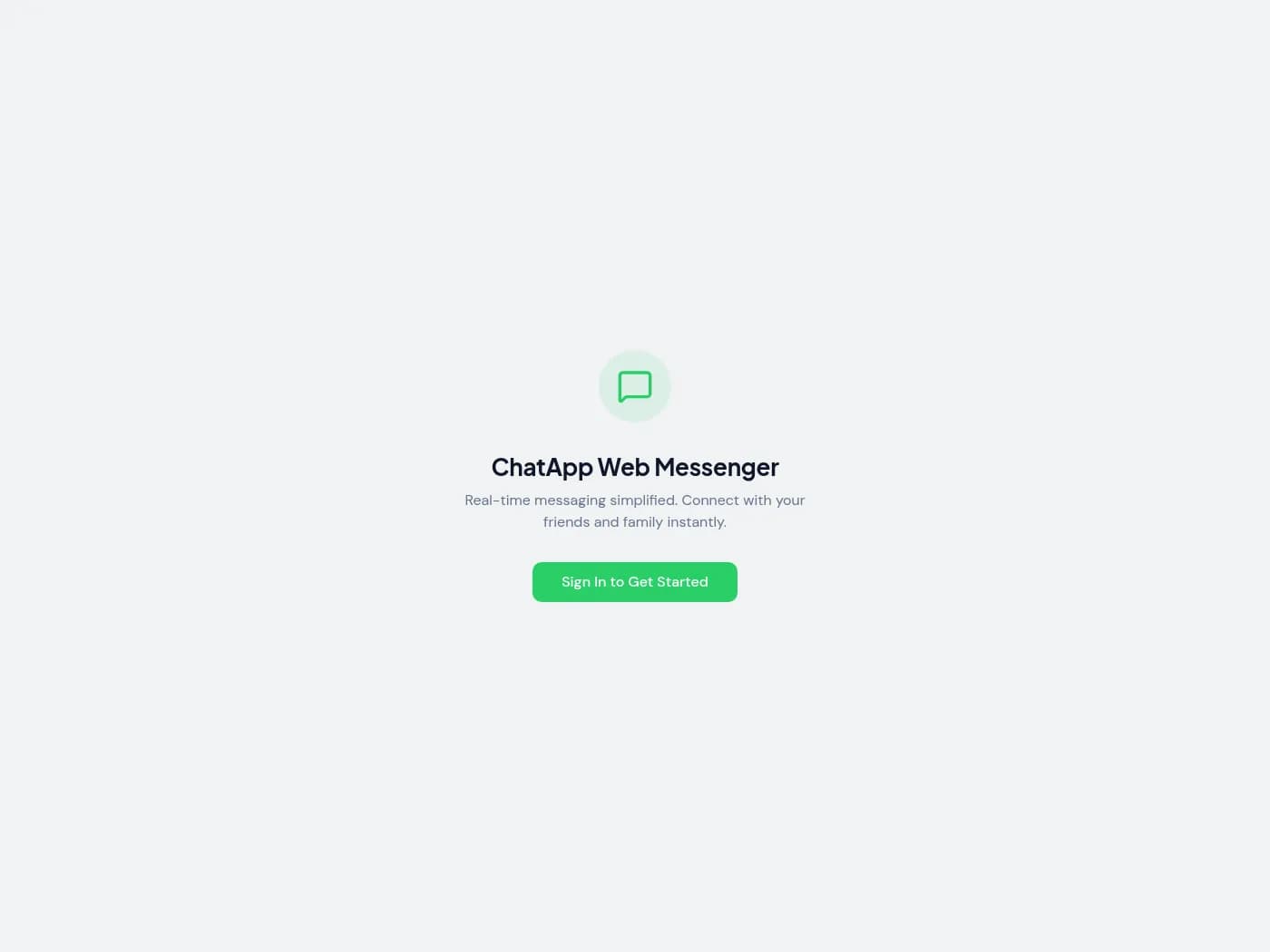ChatApp Web Messenger