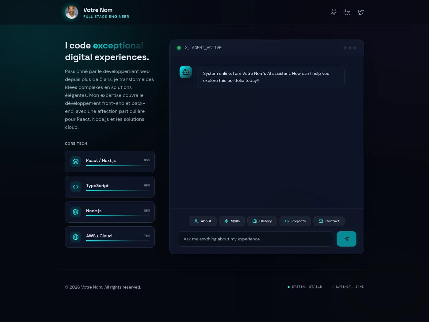 Chatbot Portfolio