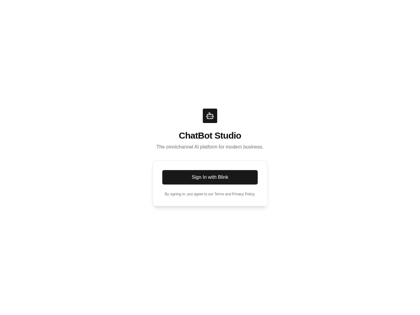 ChatBot SaaS Studio