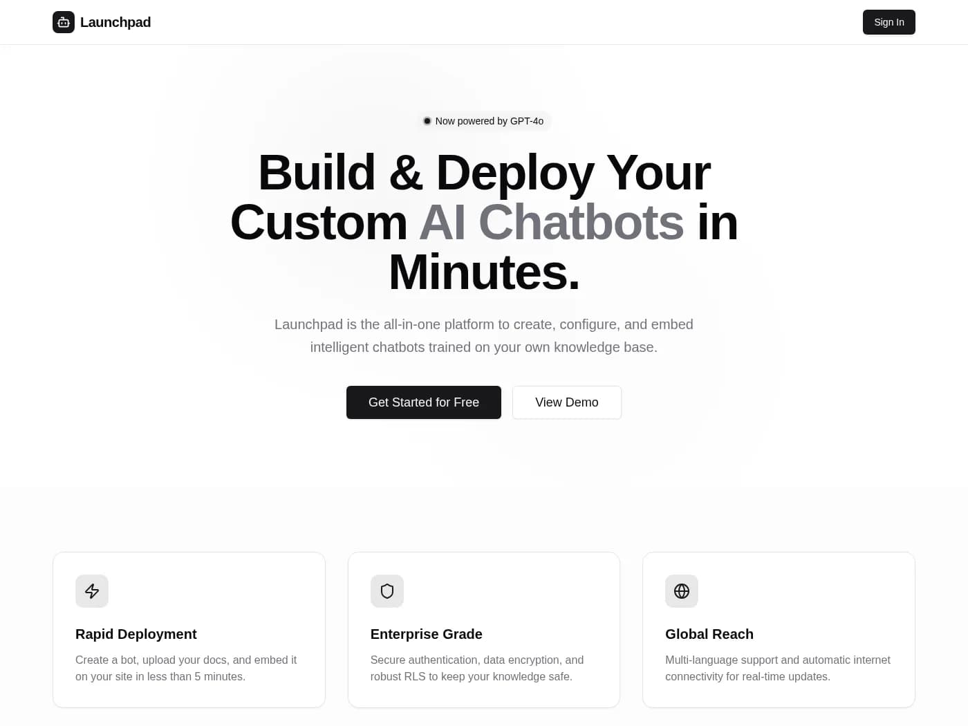 ChatBot SaaS Launchpad