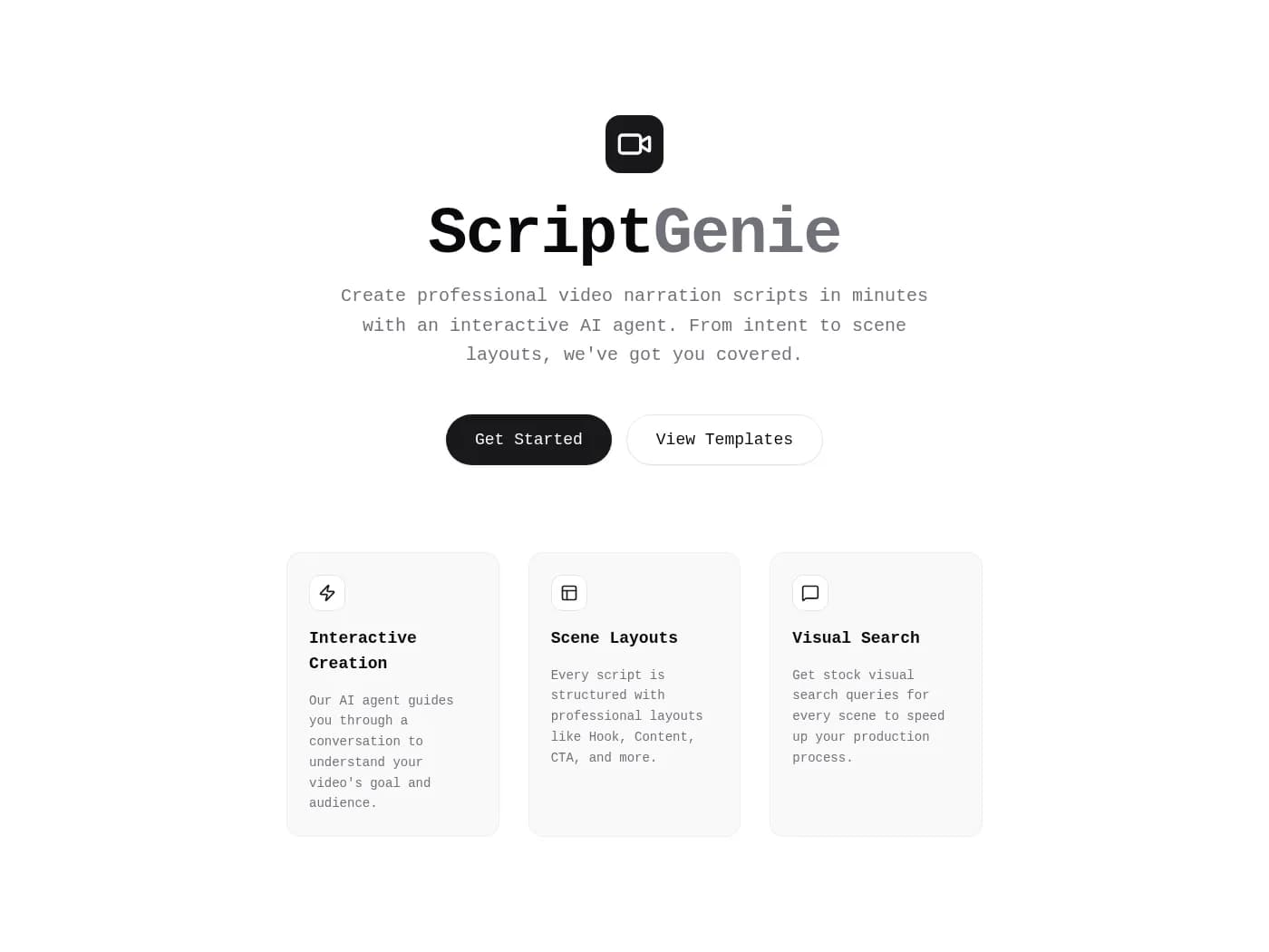 ScriptGenie Chatbot