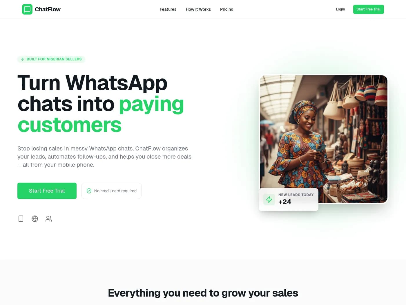 ChatFlow for WhatsApp Sellers