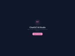 ChatGLT AI Studio