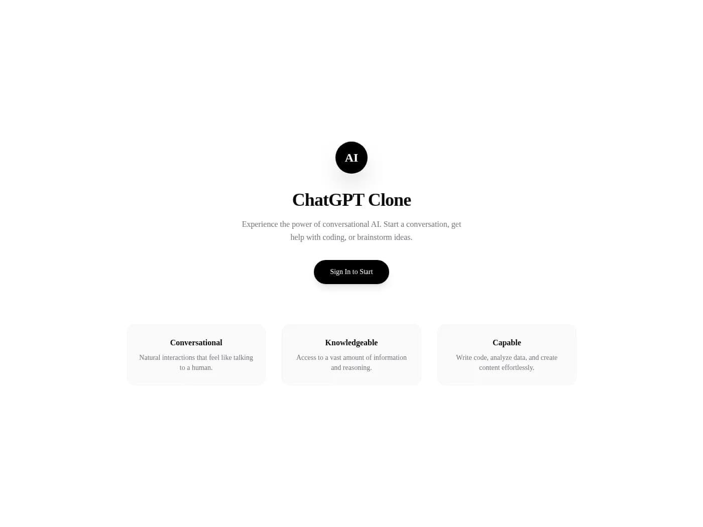 ChatGPT Clone