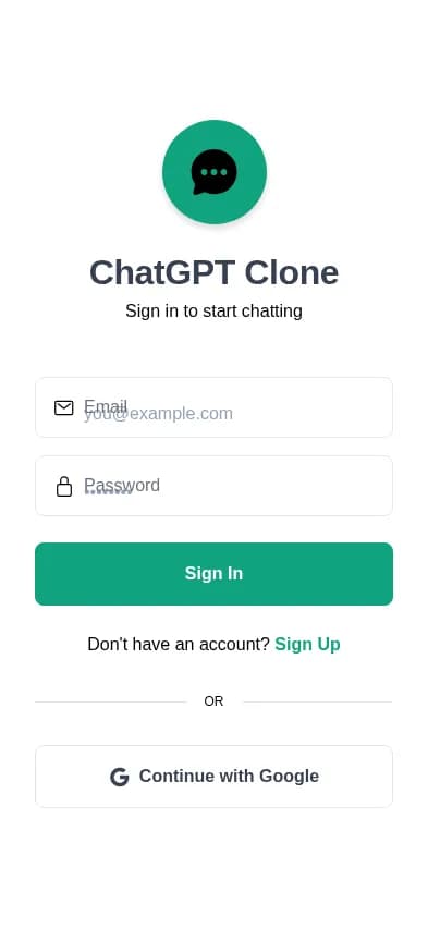 ChatGPT Clone