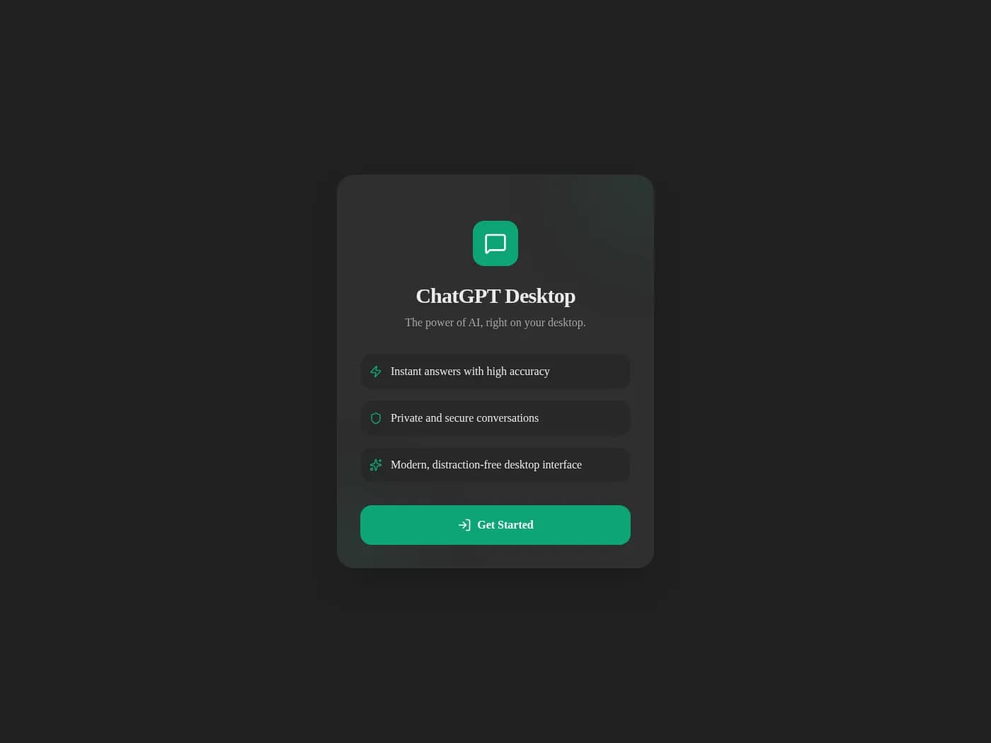 ChatGPT Desktop Clone
