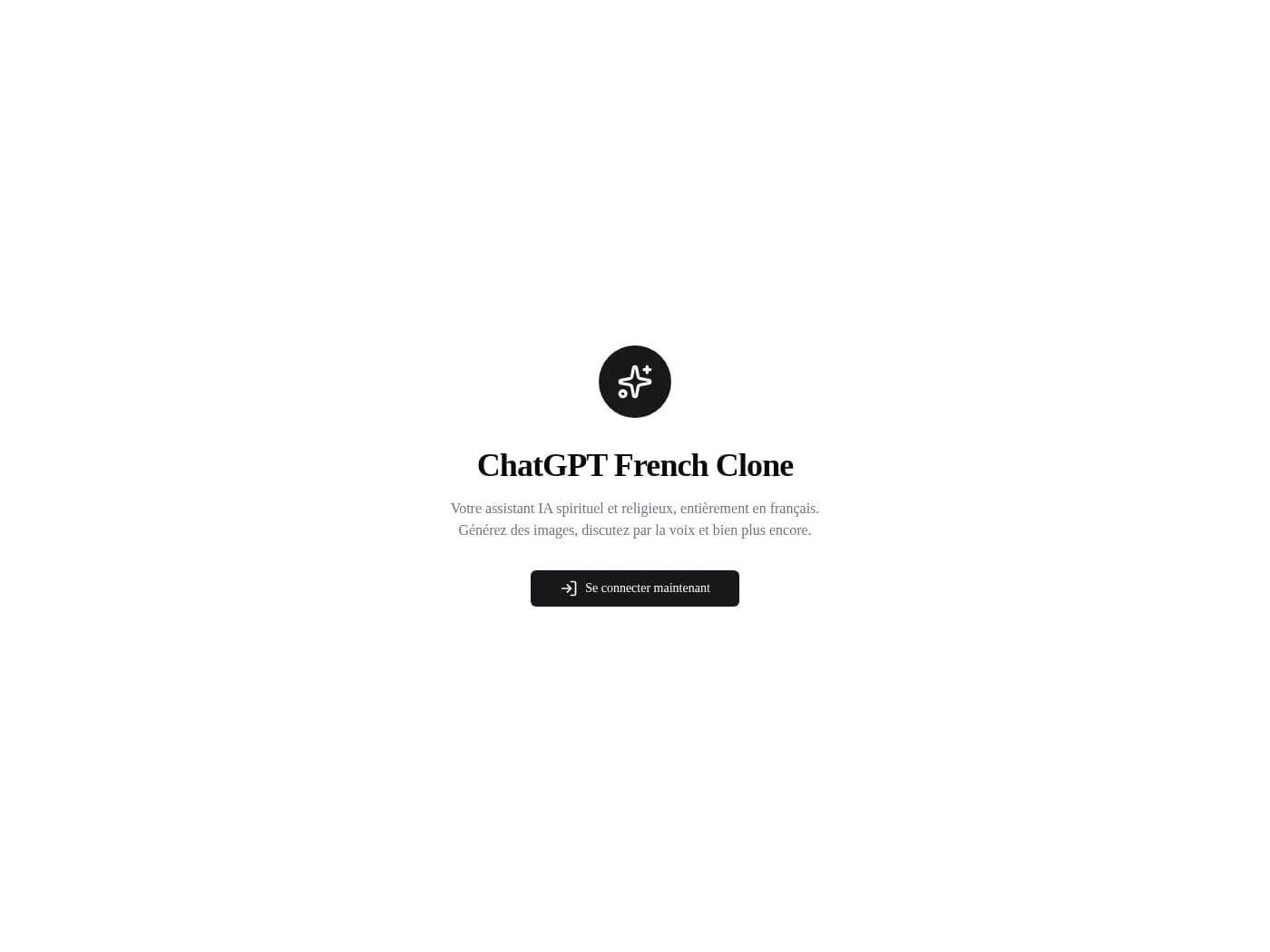 ChatGPT French Clone