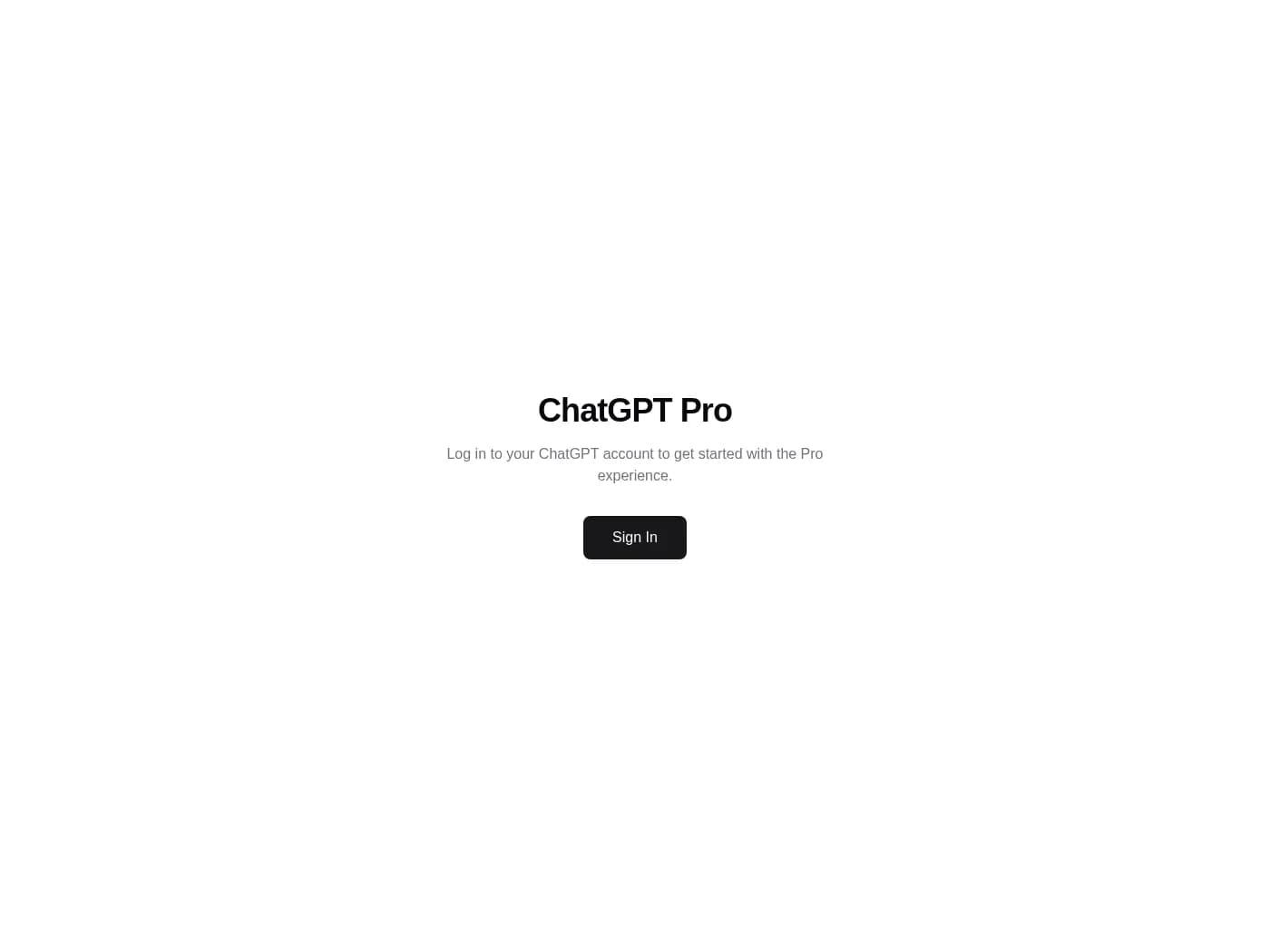 ChatGPT Pro Clone