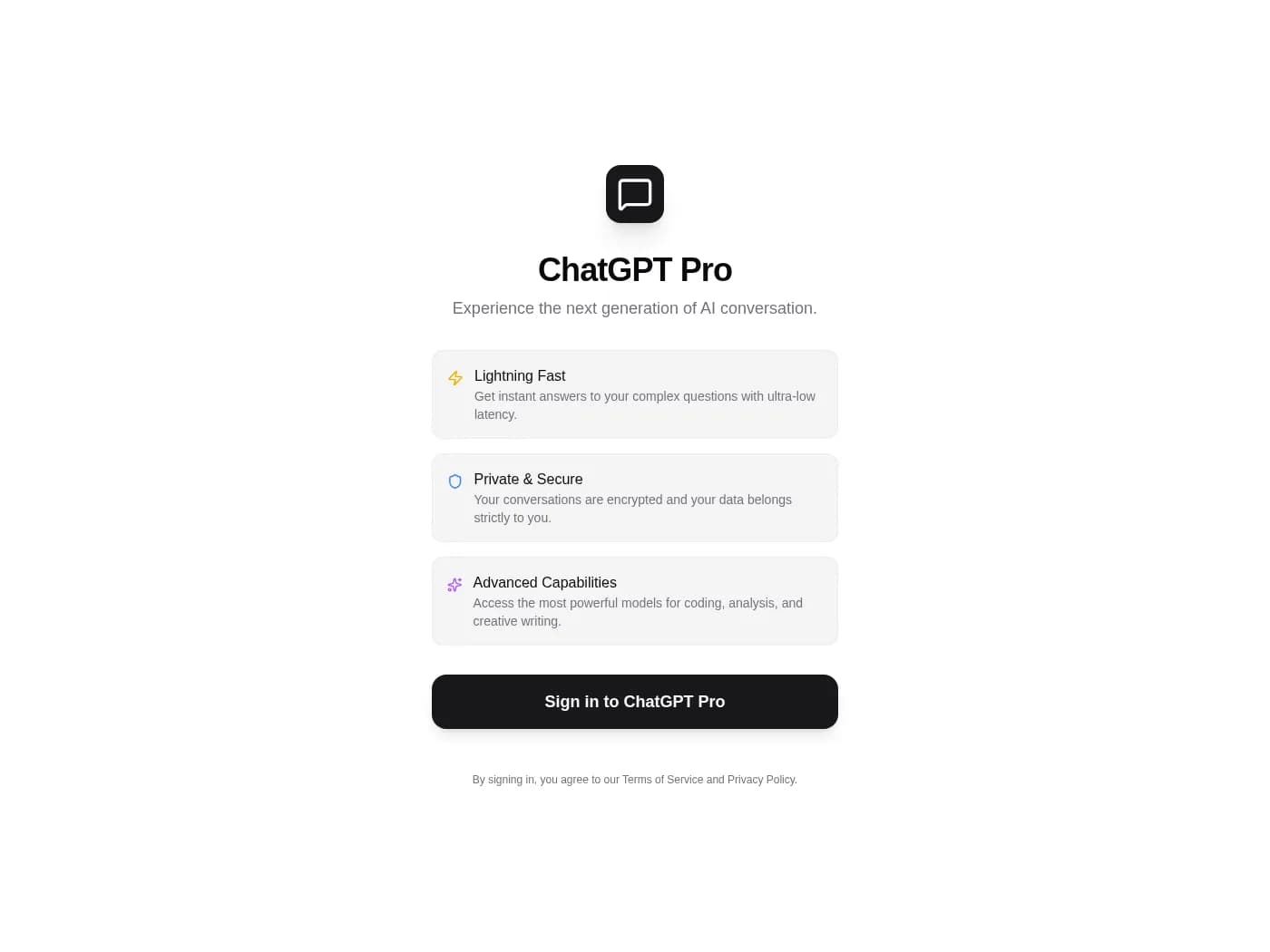 ChatGPT Pro Clone