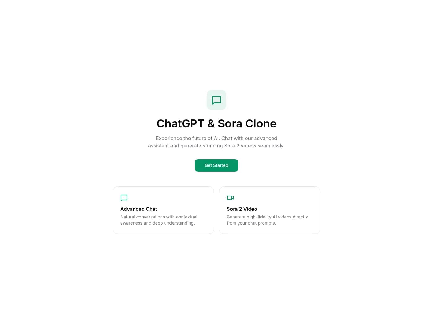 ChatGPT & Sora Video Clone