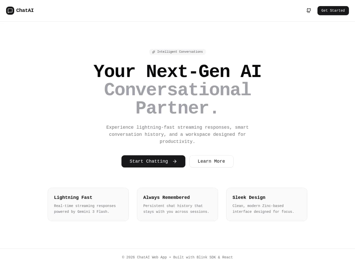 ChatAI Web App