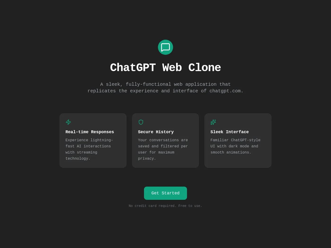 ChatGPT Web Clone
