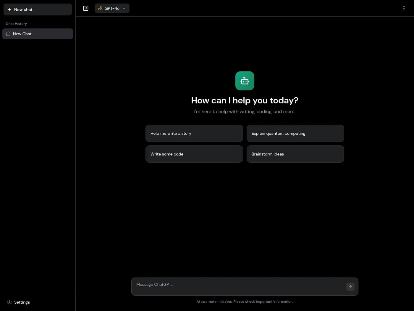 ChatGPT Web Clone