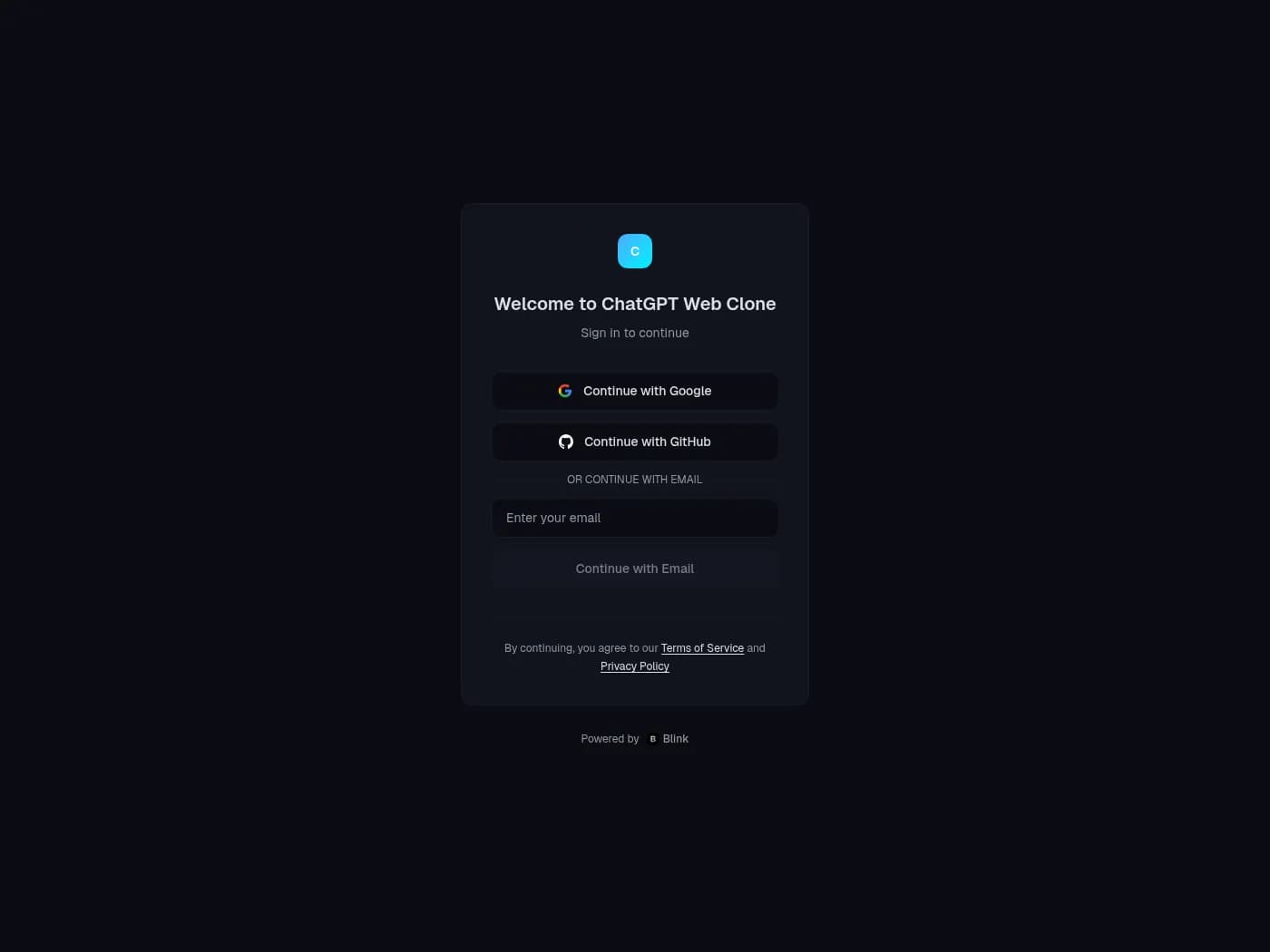ChatGPT Web Clone