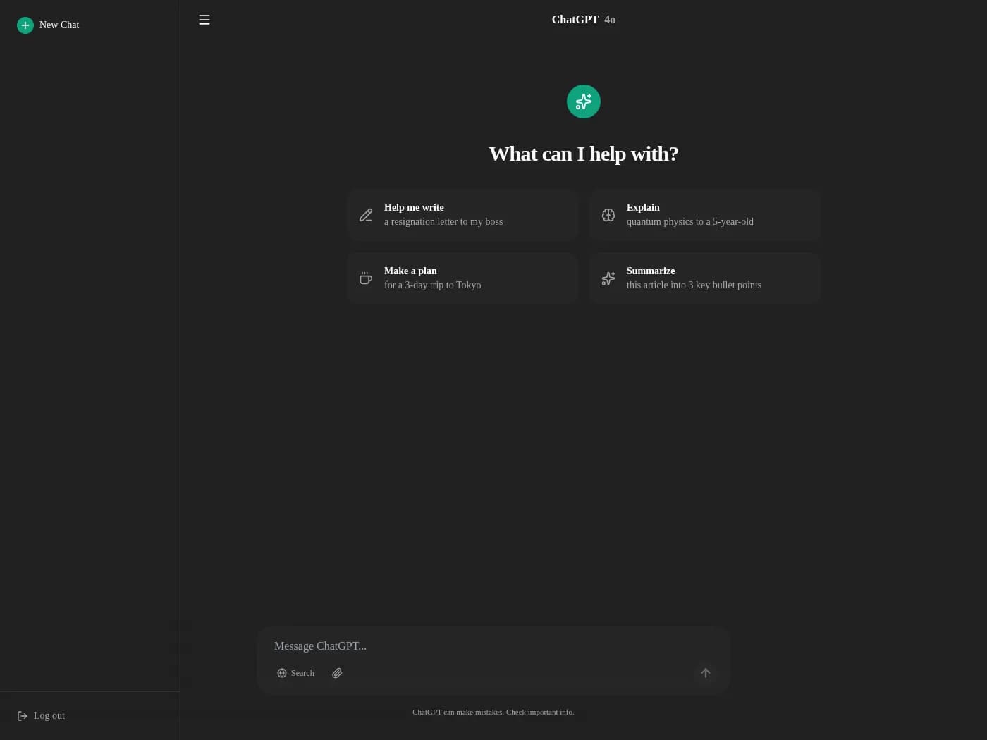 ChatGPT Web Clone