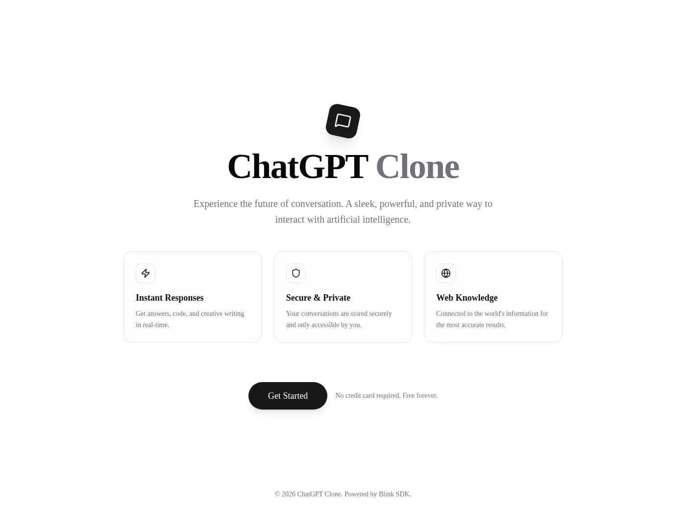 ChatGPT Web Clone