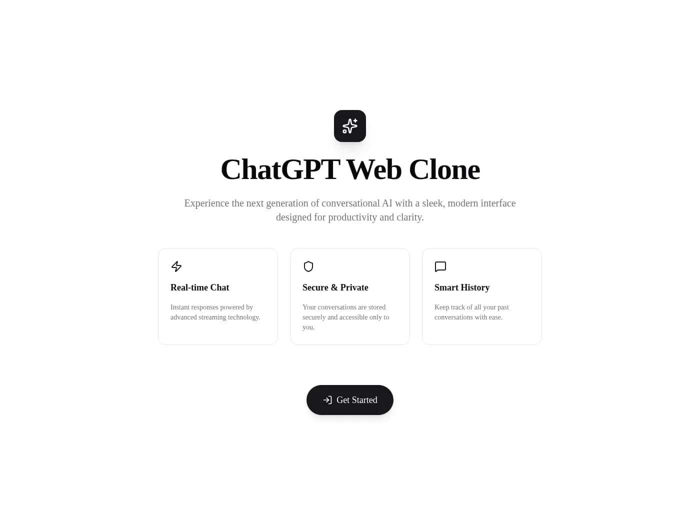 ChatGPT Web Clone