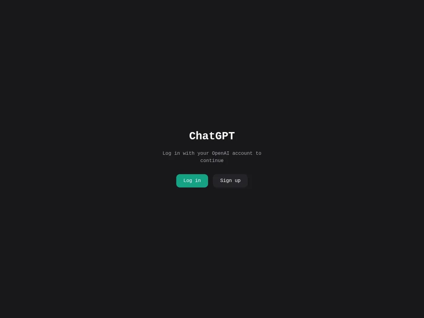 ChatGPT Web Clone