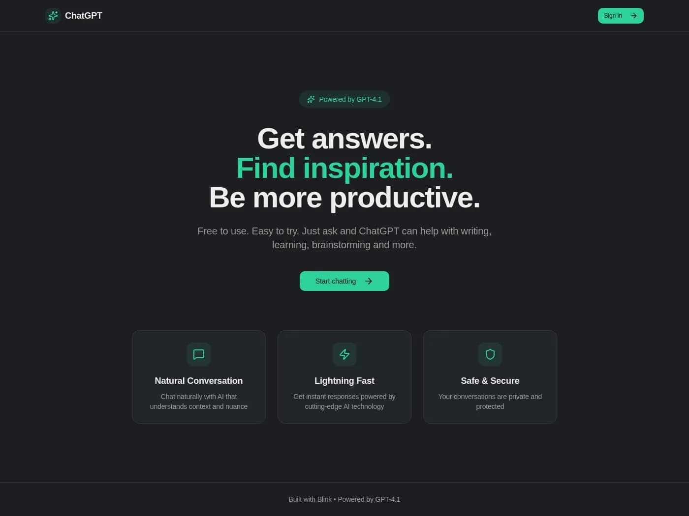 ChatGPT Web Clone