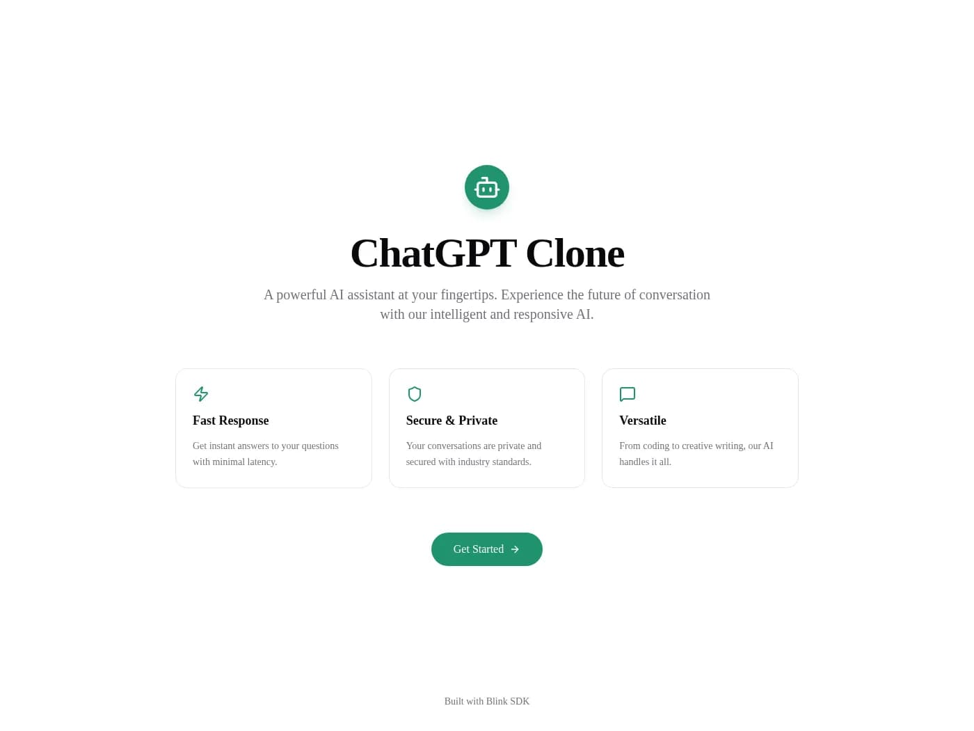 ChatGPT Web Clone