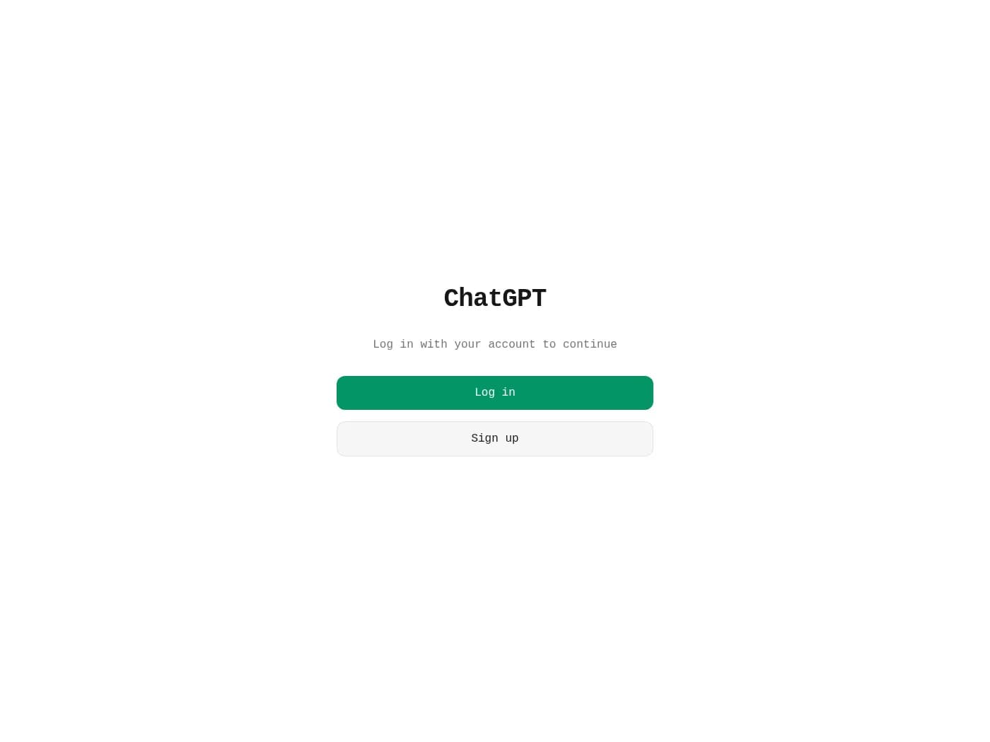 ChatGPT Web Clone