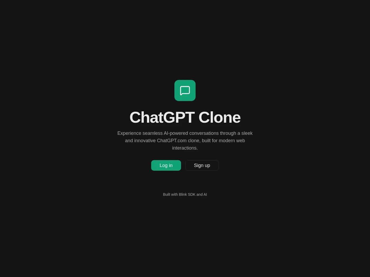 ChatGPT Web Clone