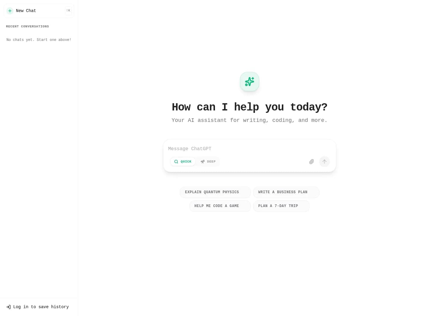 ChatGPT Web Clone