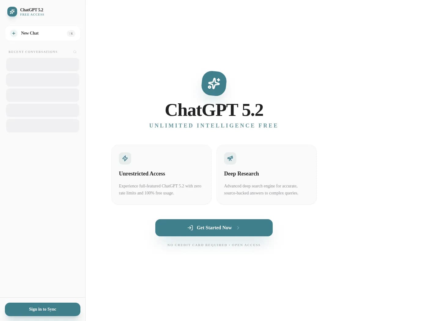 ChatGPT 5.2 Free Clone