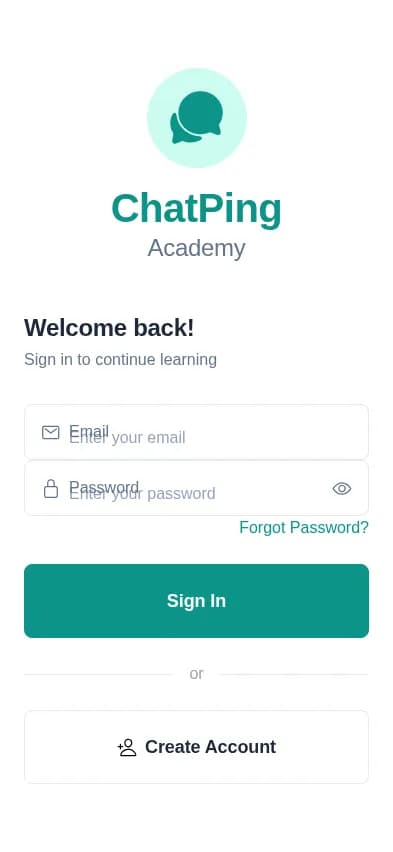 ChatPing Academy App