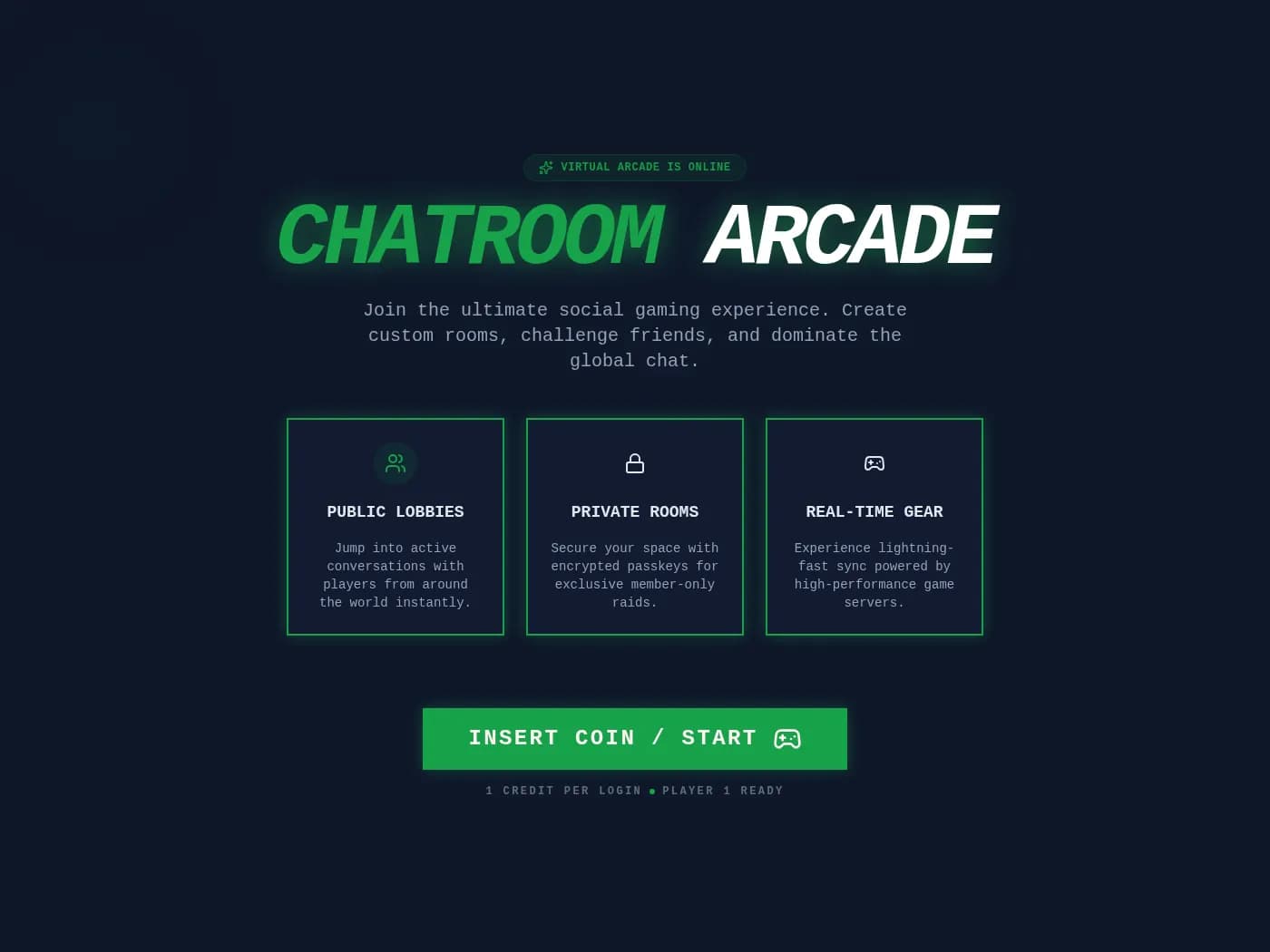 ChatRoom Arcade