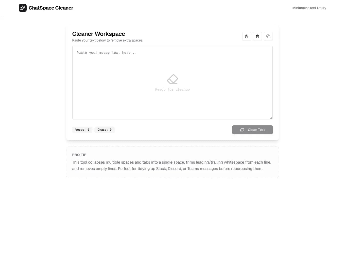 ChatSpace Cleaner