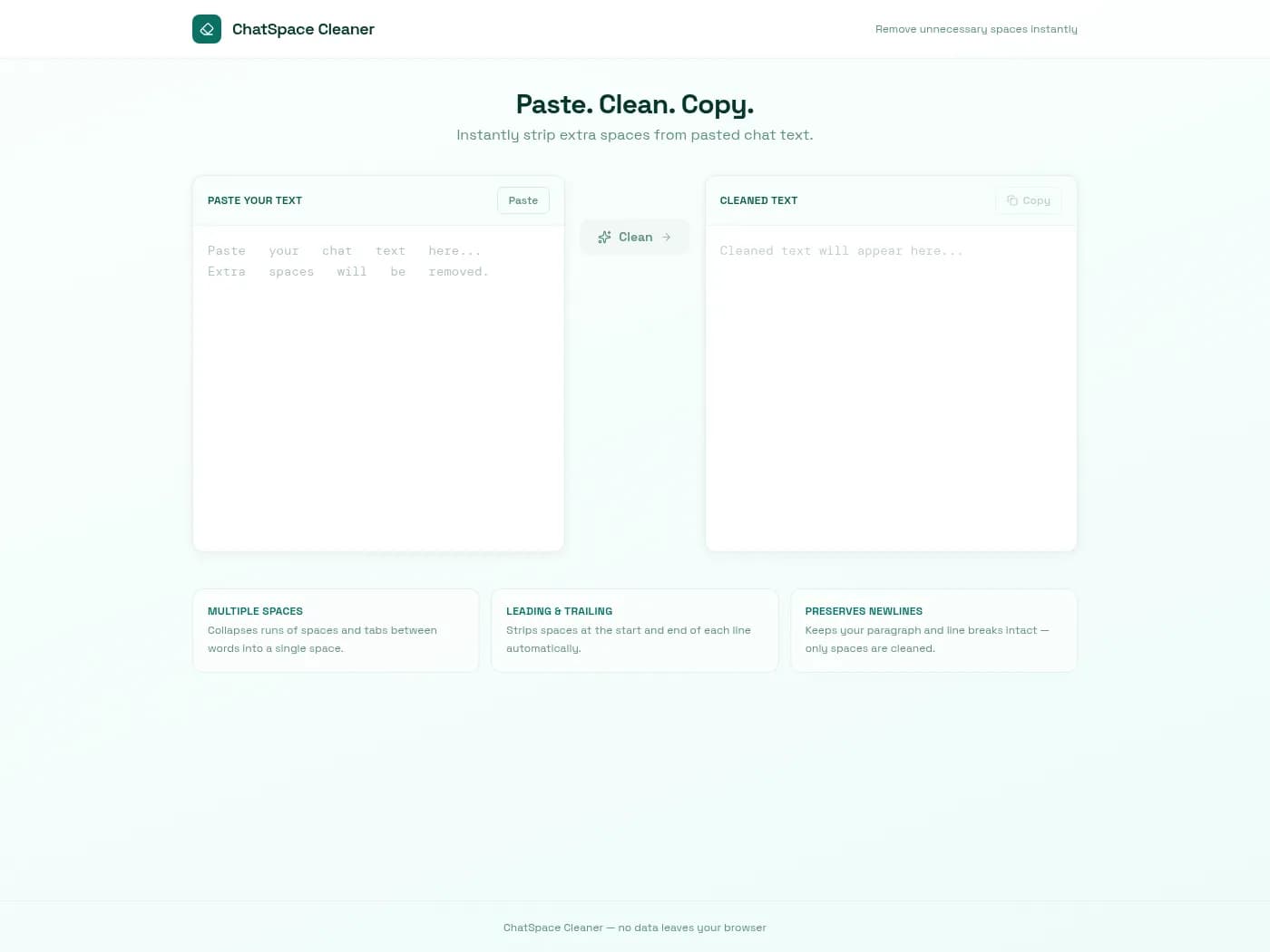 ChatSpace Cleaner