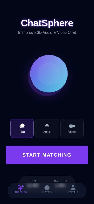 ChatSphere 3D UI