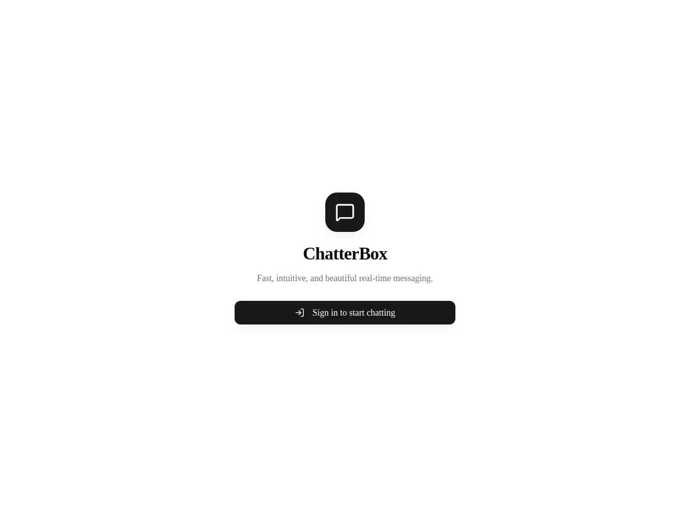 ChatterBox App