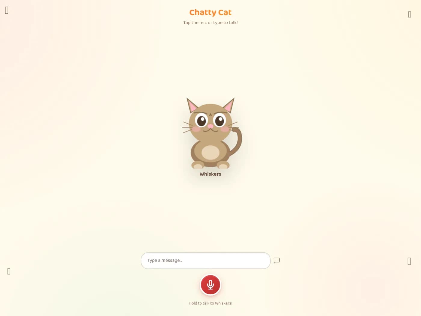 Chatty Cat Web App
