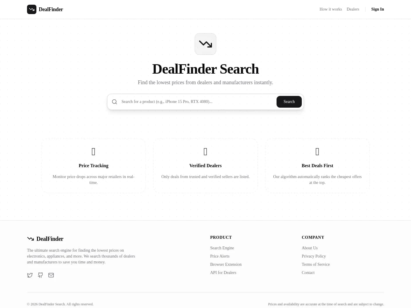 DealFinder Search