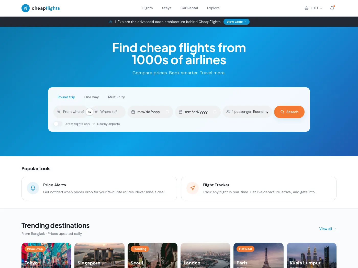 CheapFlights Logic Explorer