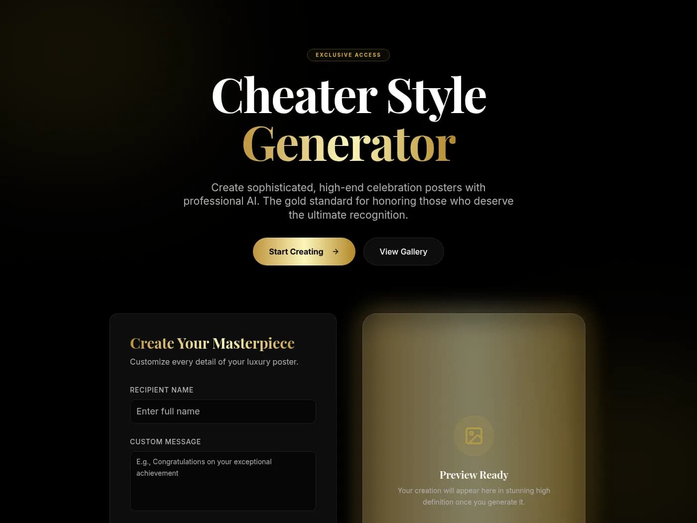 Cheater Style Generator