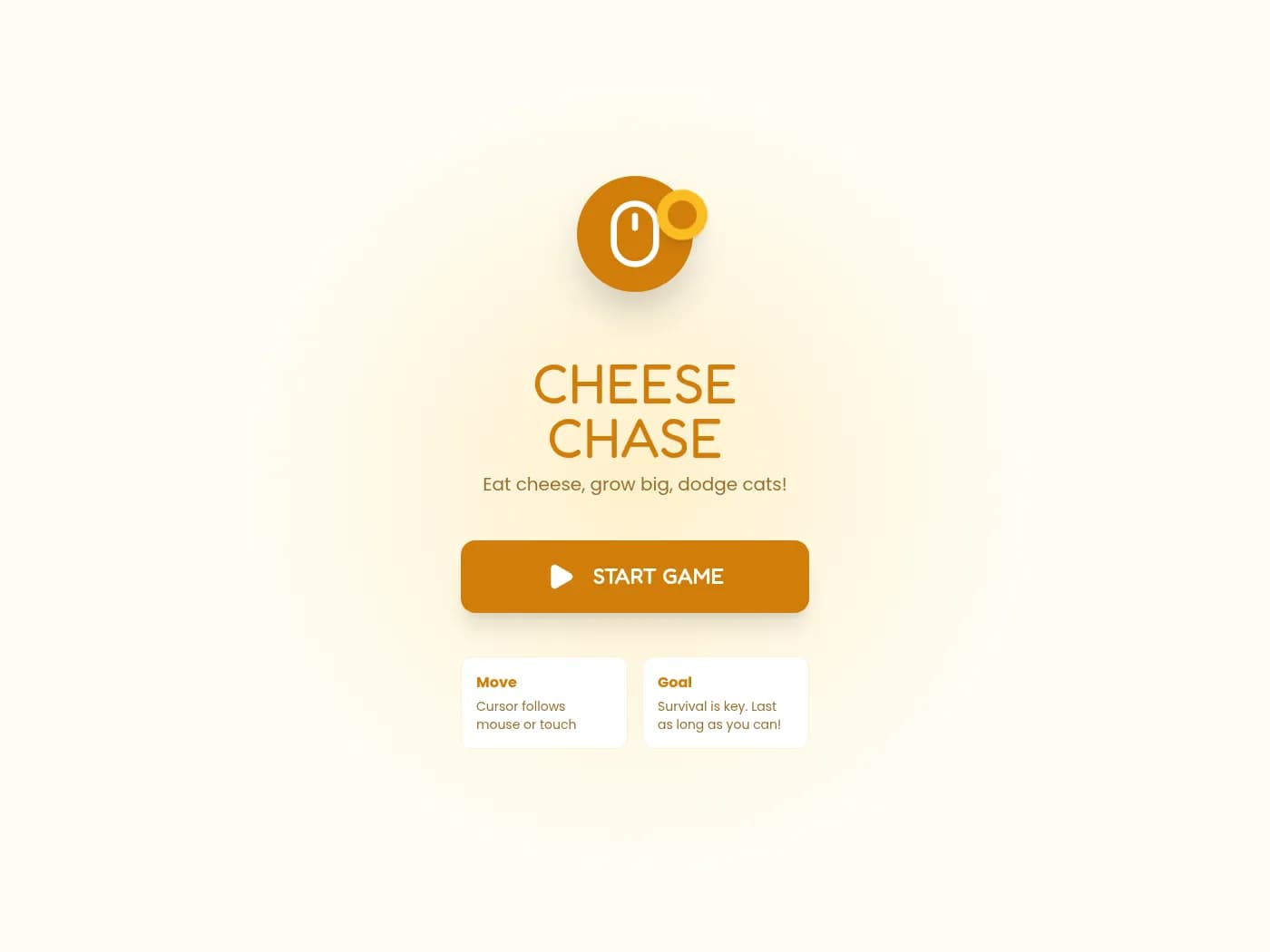 Cheese Chase Game