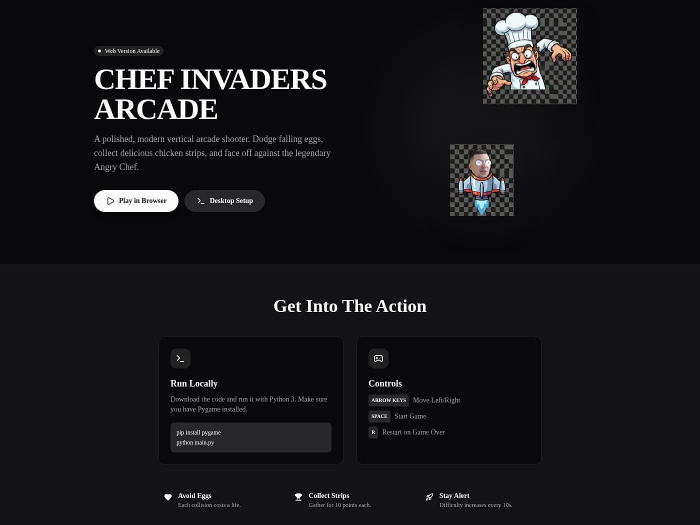 Chef Invaders Arcade